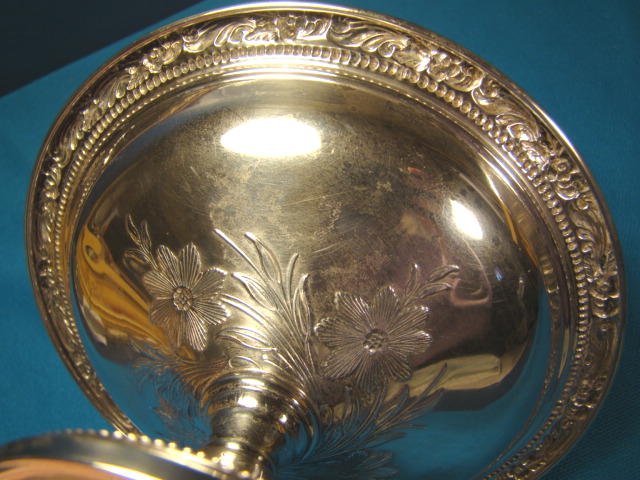Frank M. Whiting Sterling Silver lovely floral flowers hollowware ...