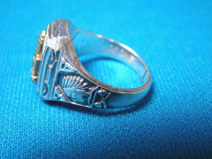 1936 North High School sterling silver vintage class ring Wichita Ks ...