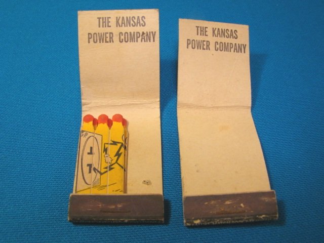 Reddy Kilowatt matchbook cover feature artwork Lion 2 match books Ks ...