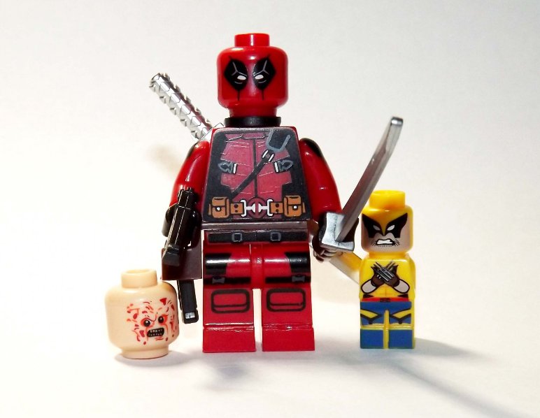 Deadpool Movie 1 with mini wolverine minifigure movie building toy figure