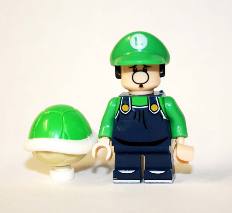 Young Luigi minifigure The Super Mario Bros. Movie building toy figure