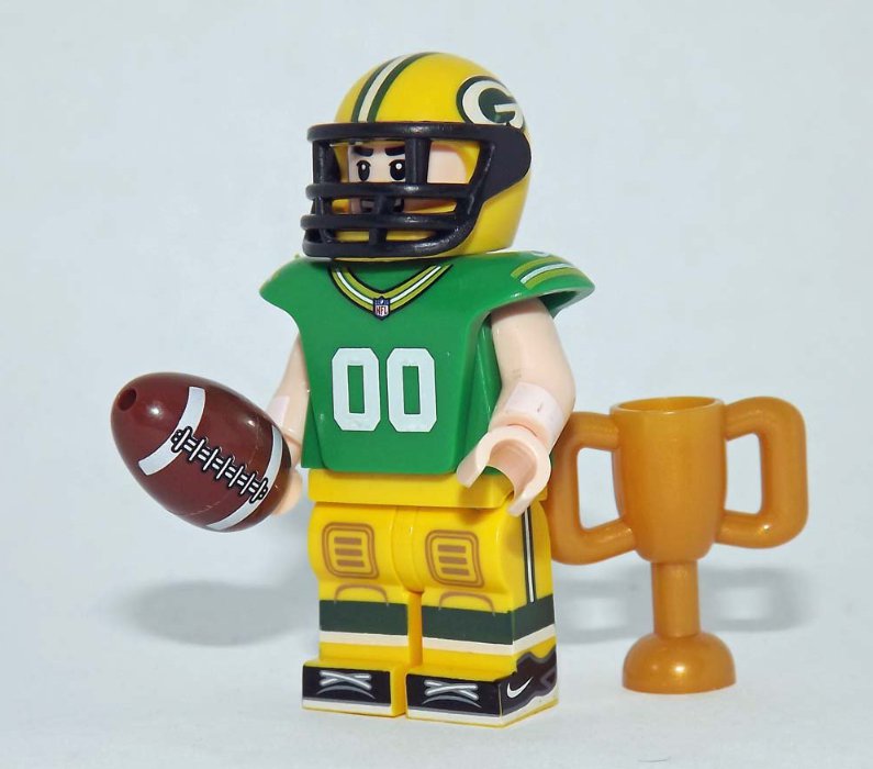Green Bay Packers Football Custom minifigure movie building toy figure