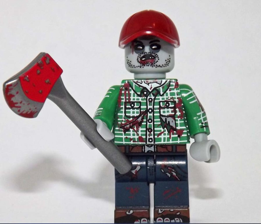 Zombie Hunter Custom minifigure horror movie building halloween toy figure