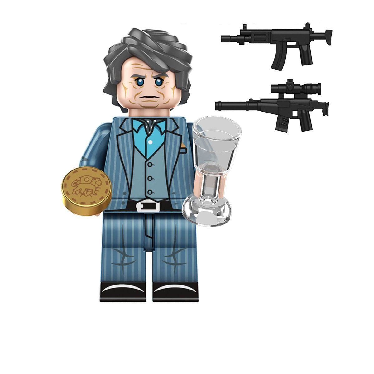 John Wick Movie Winston Minifigures Lego Compatible Toy