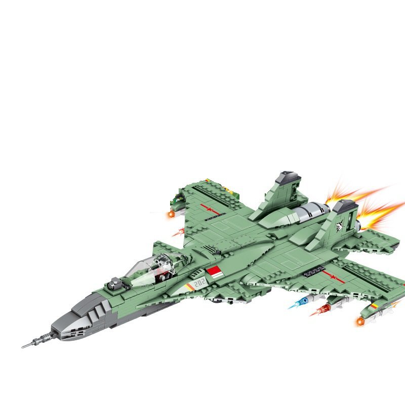 J-15 Flanker-D Fighter Minifigures Lego Compatible Military Sets