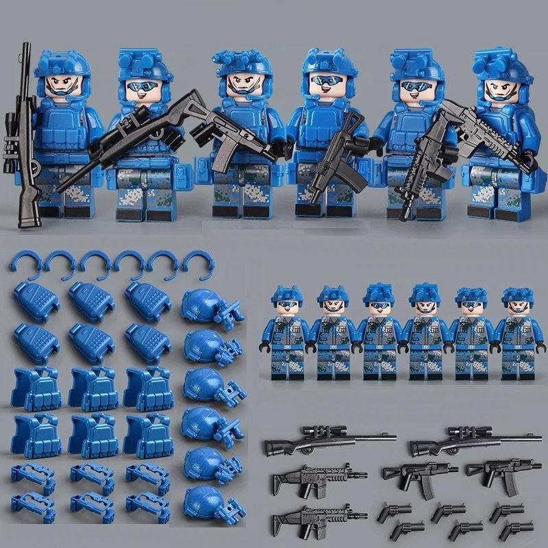 PLA Navy Marine Corps Minifigures Lego Compatible Special Force Set