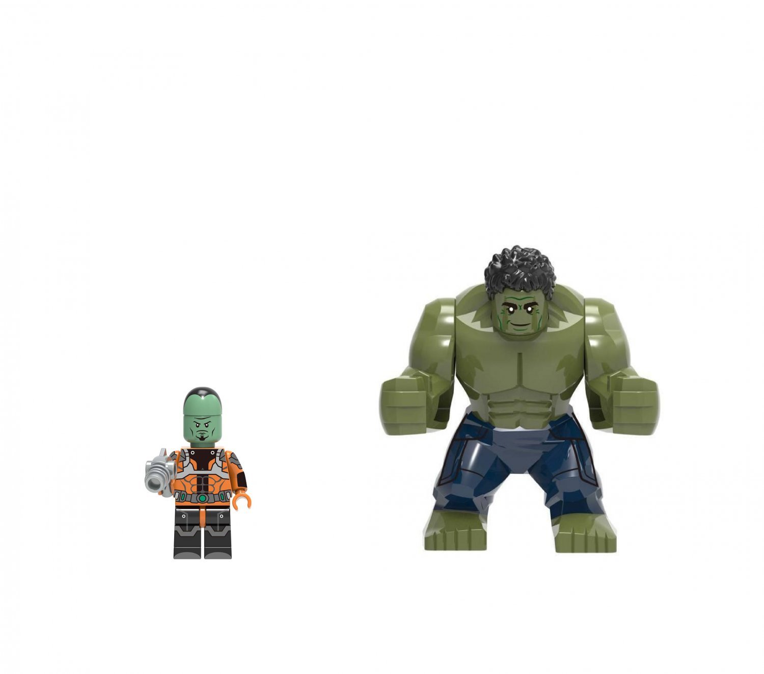 Leader vs Hulk Minifigures Lego Compatible Super Heroes Set