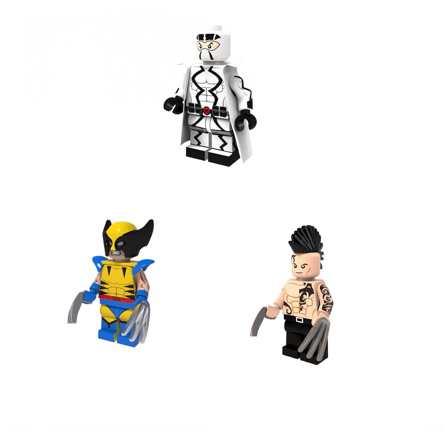 Fantomex Wolverine Daken Minifigures Lego Compatible New X-Men Set