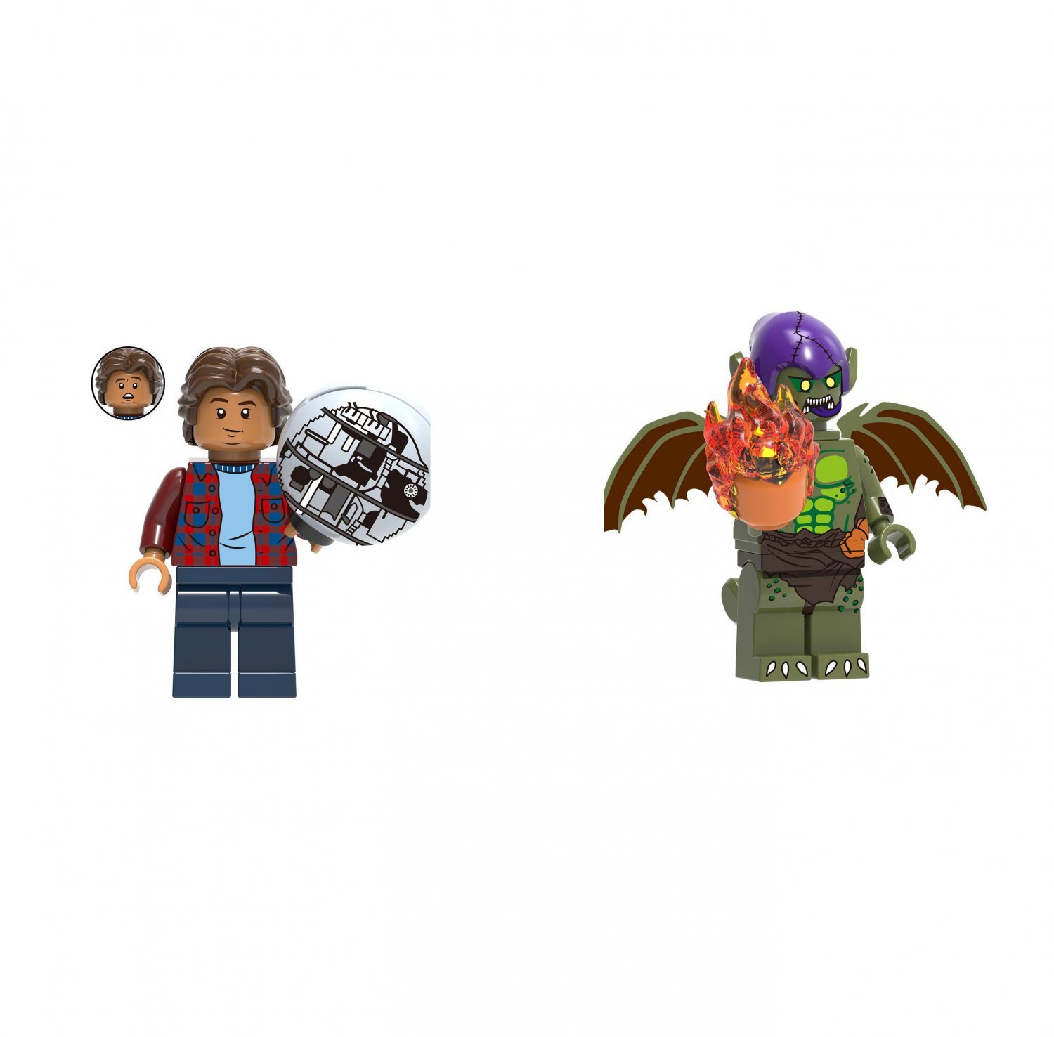 Ned-Liz and Green Goblin Minifigures Lego Compatible Spider-Man 2024