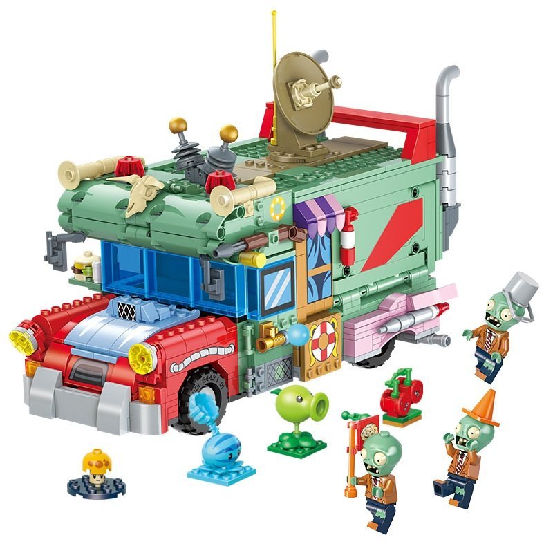 Time machine Plants vs. Zombies Minifigures Lego Compatible Game Set