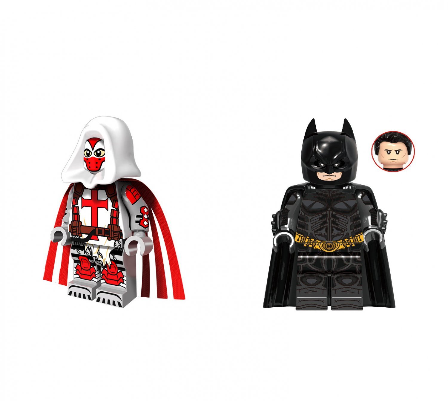 Azrael and Batman Minifigures Lego Compatible Superhero Movie Set