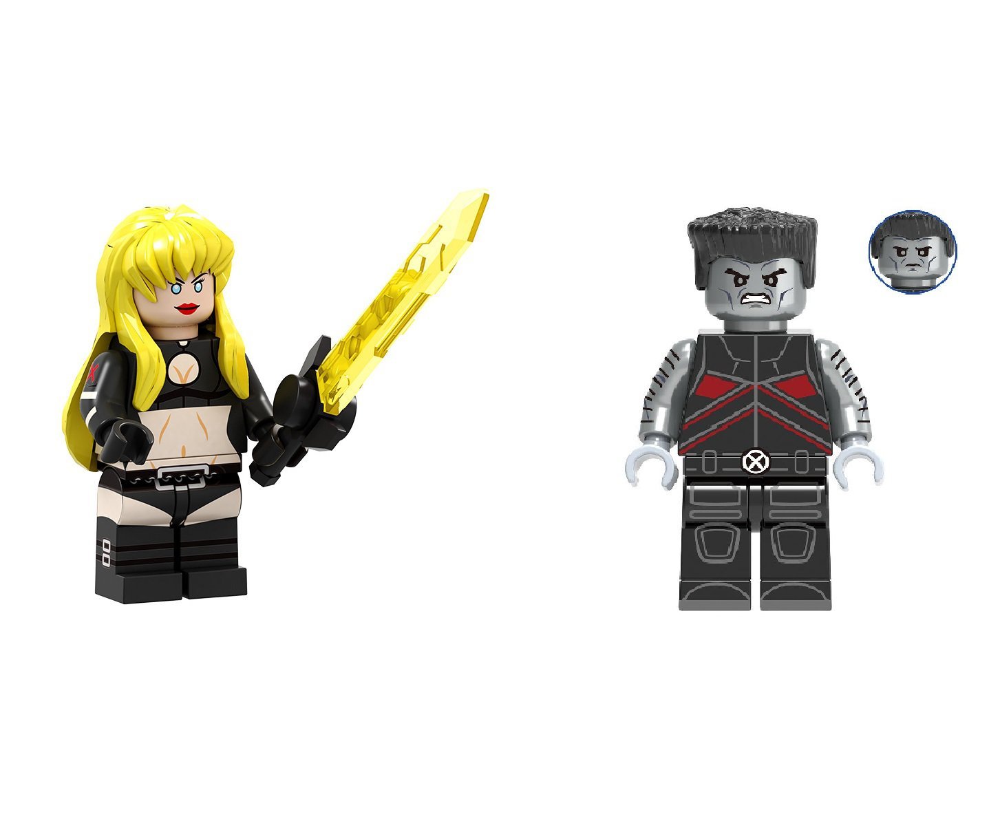 Magik and Colossus Minifigures Lego Compatible X-Men Set
