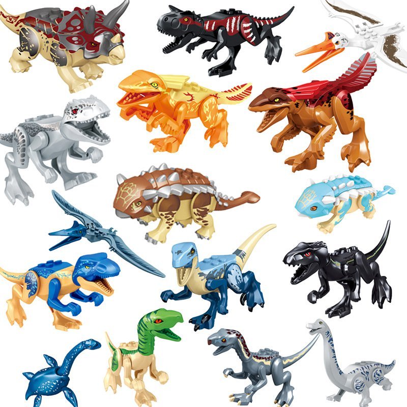 Jurassic World 3 Dinosaur Set Minifigures Lego Compatible Movie Toy
