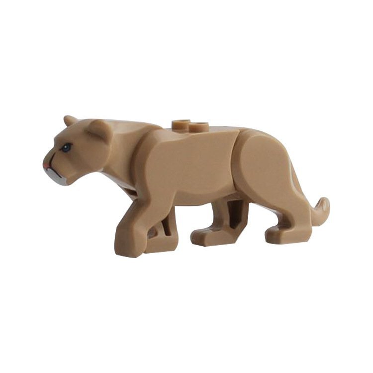 Grey Panther Minifigures Lego Compatible Animal Minifigure