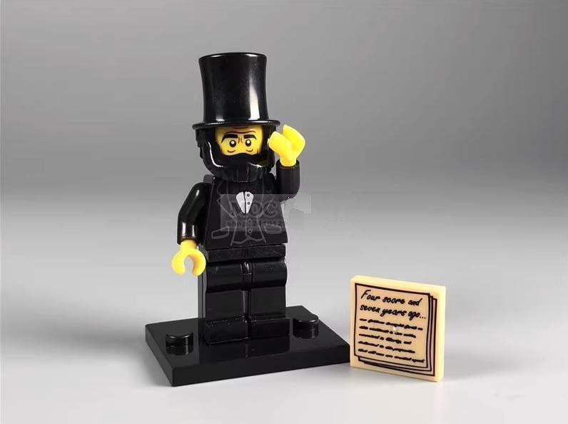 Abraham Lincoln Minifigures Lego Compatible Minifigure