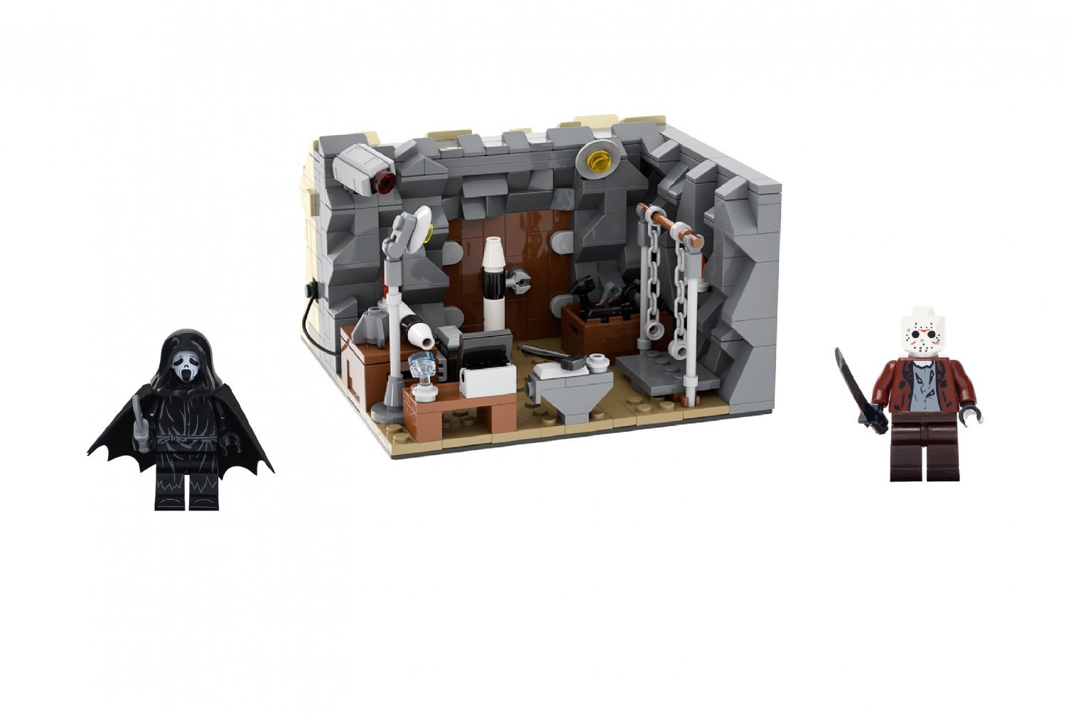 Scream Killer Jason Terror Chamber Cell Minifigures Lego Compatible Ha