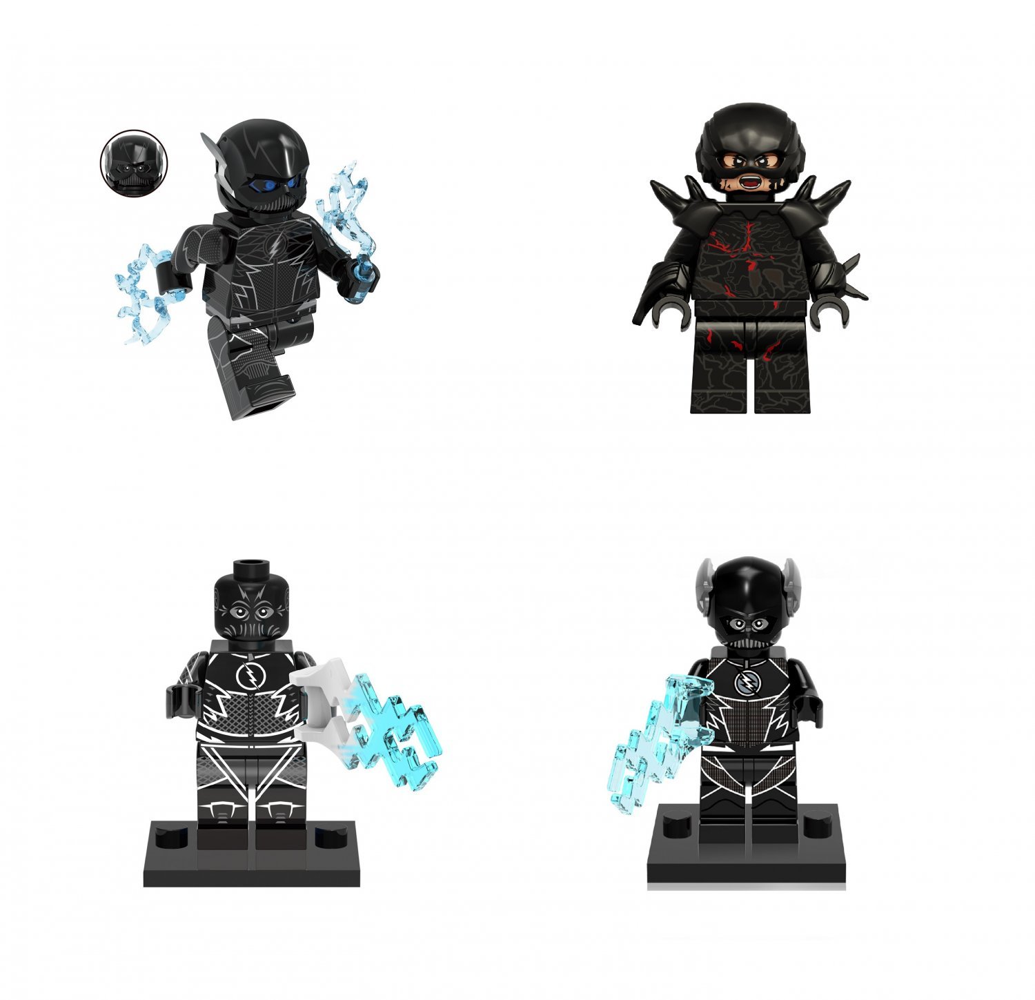 Zoom Dark Flash Minifigures Lego Compatible The Flash Set