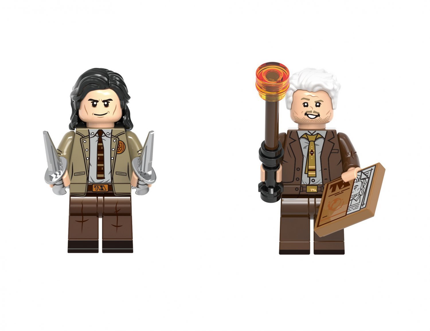 Loki and Mobius Minifigures Lego Compatible Loki Season 2 Set