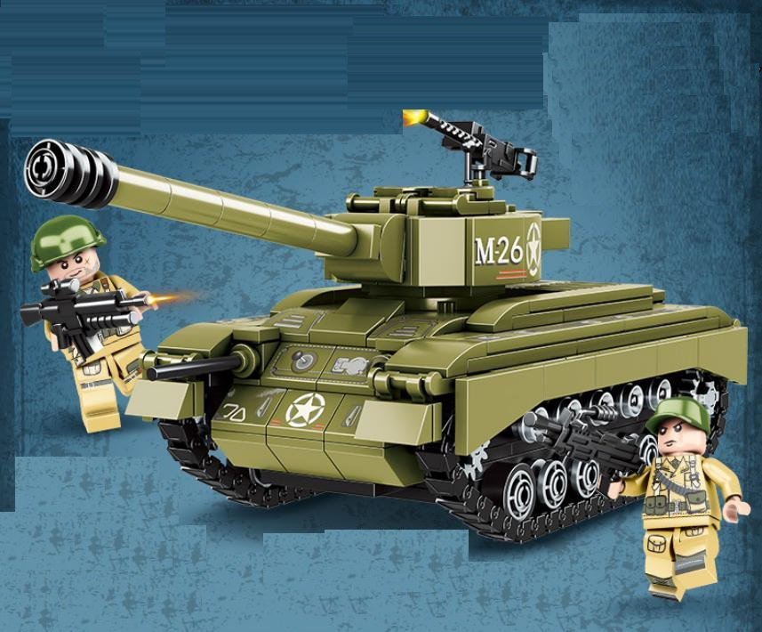 America M26 Heavy Tank Pershing Tank Minifigures Compatible Lego WW2 T