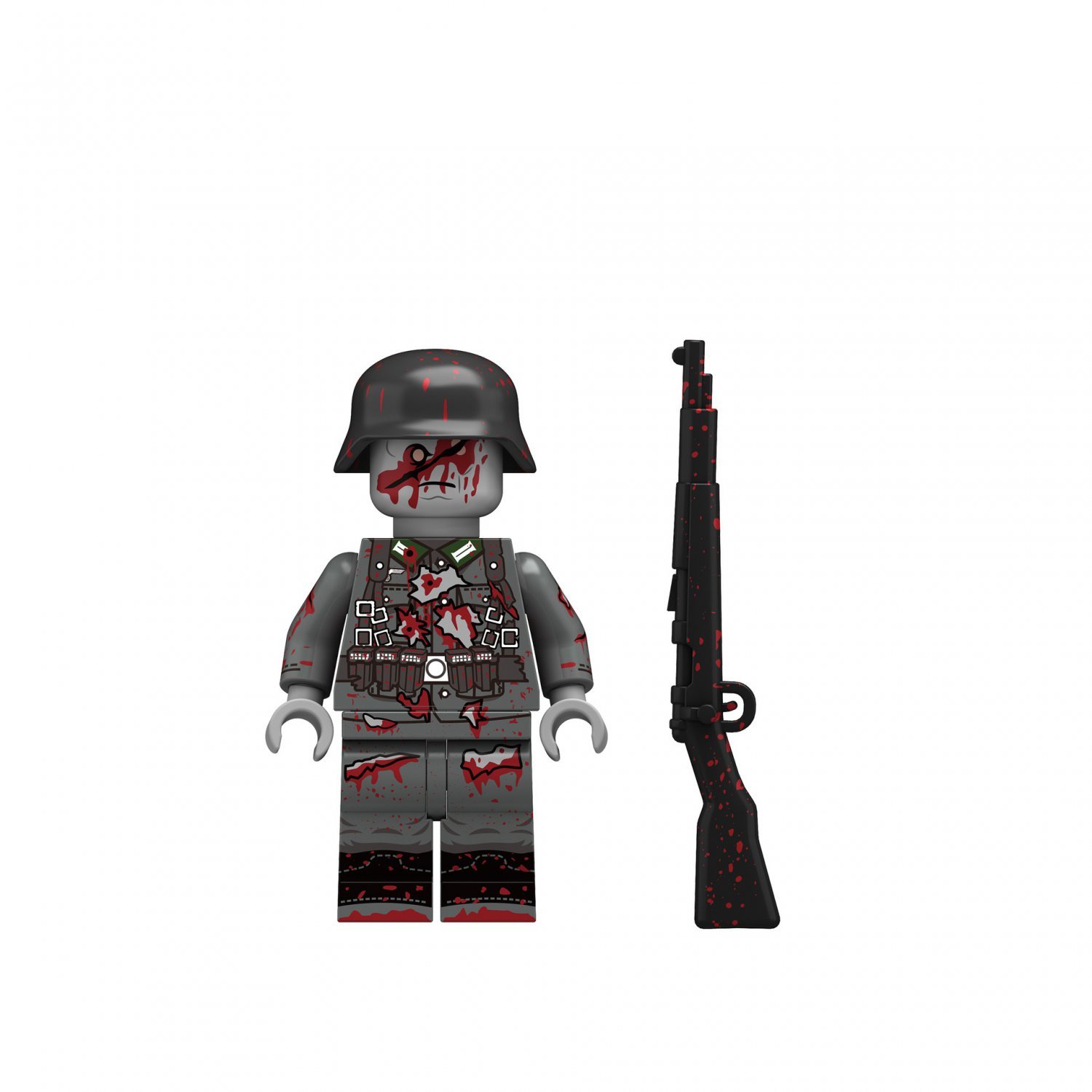 WW2 German Wehrmacht Zombie Minifigures Compatible Lego Halloween Toy