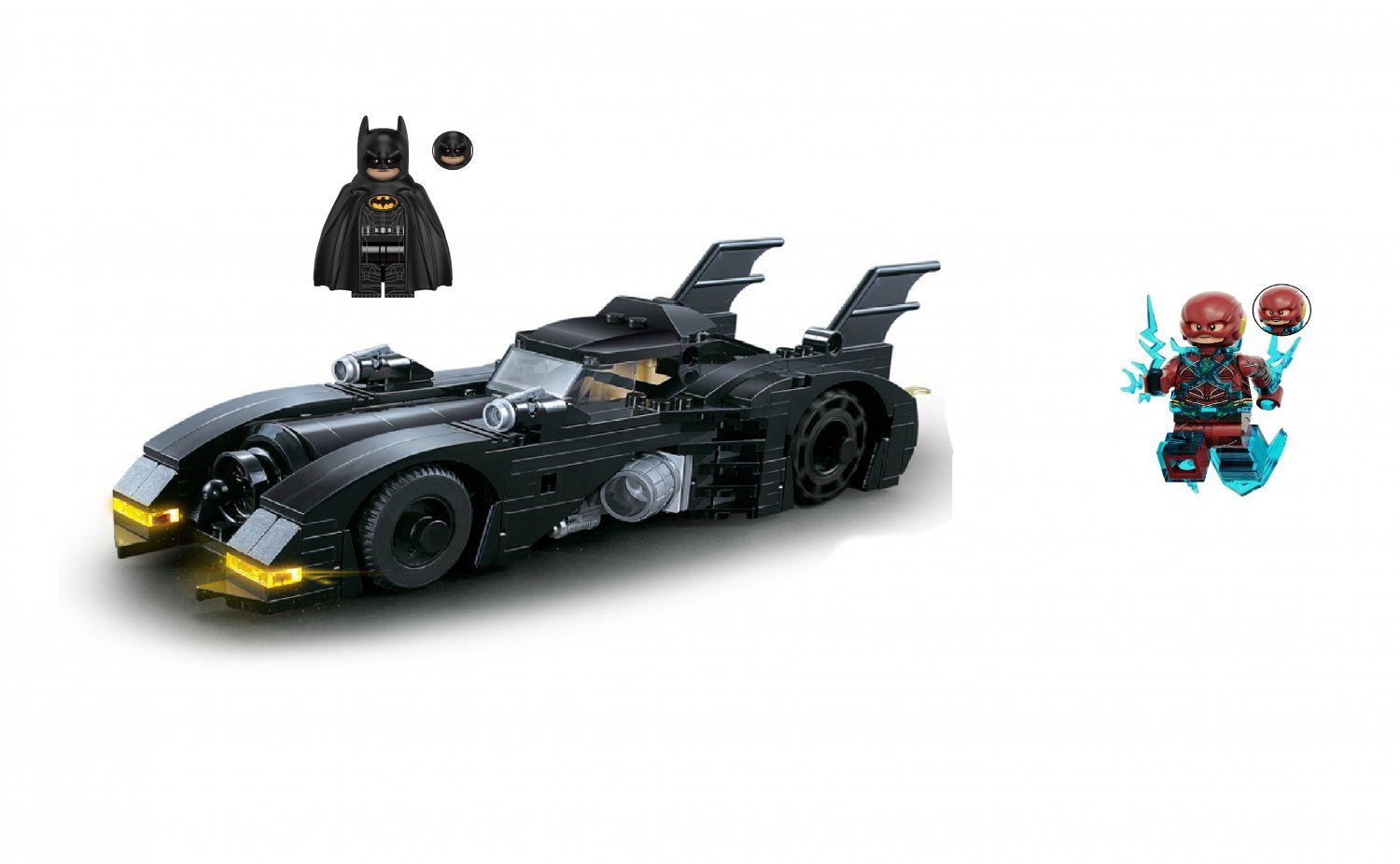 Batmobile Batman The Flash Minifigures Compatible Lego The Flash Movie