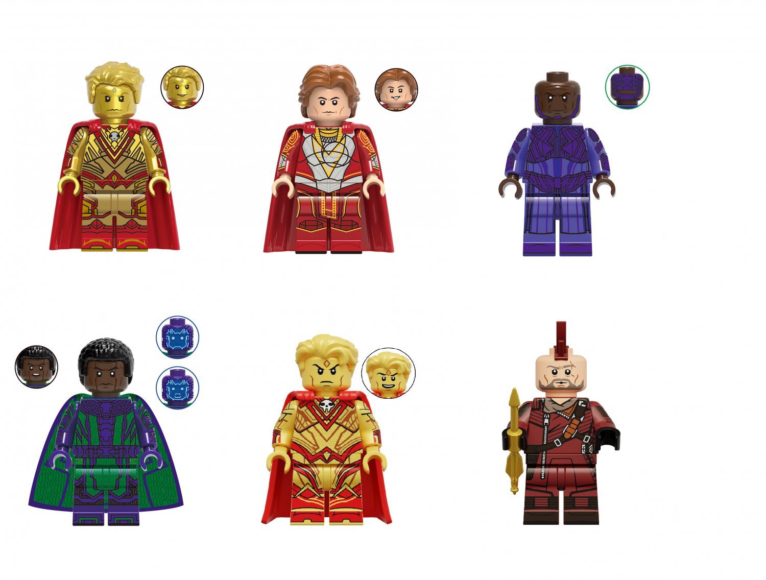 Adam Warlock Kang the Conqueror Starfox Minifigures Compatible Lego Su