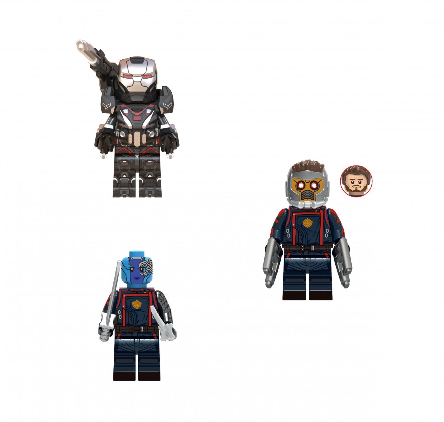 War Machine Star-Lord Nebula Minifigures Compatible Lego The Avengers