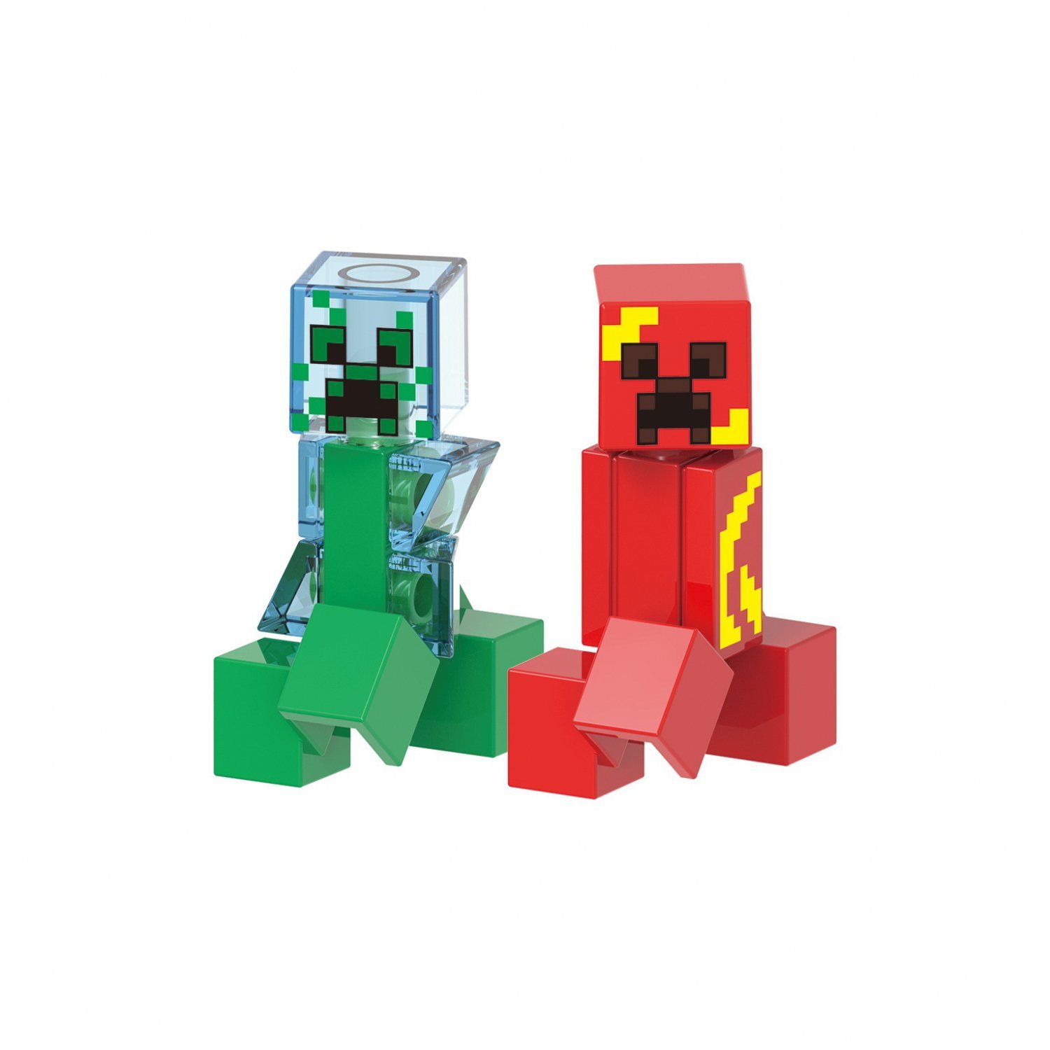 Two Creeper Minifigures Compatible Lego Minifigure