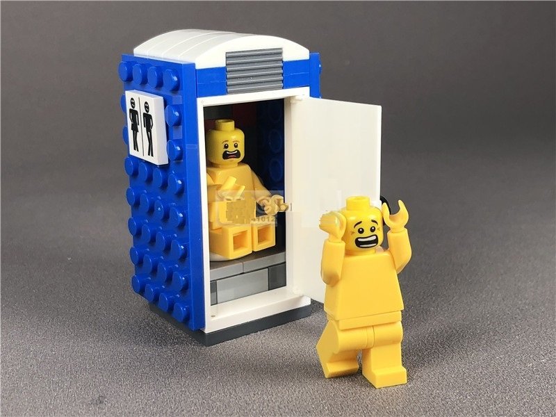 City Portable Toilets Minifigures Compatible Lego City Square Set
