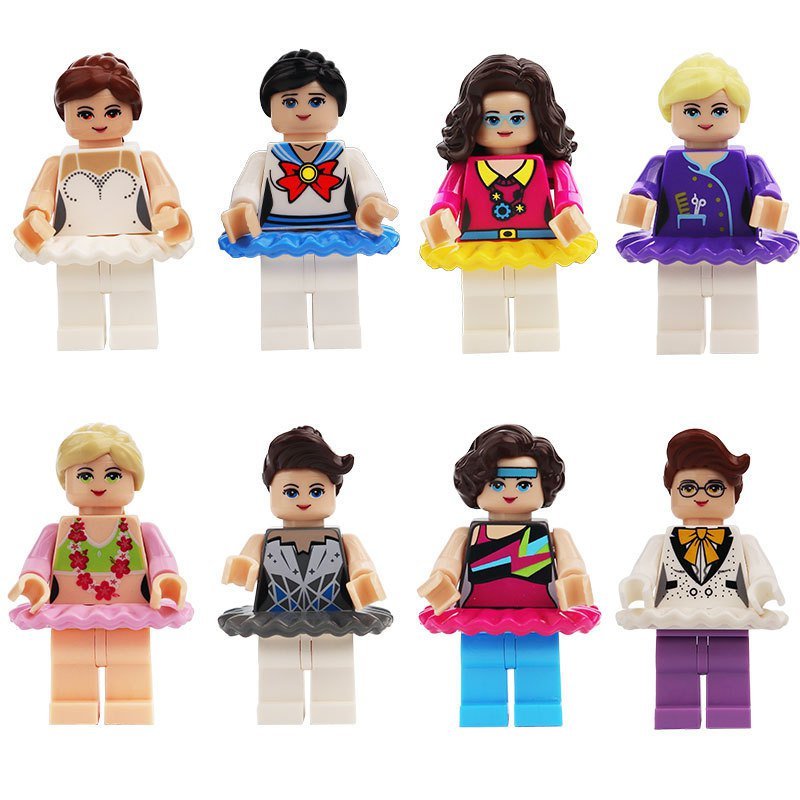 Fitness girl Dance girl Minifigures Compatible Lego Girl friend Set