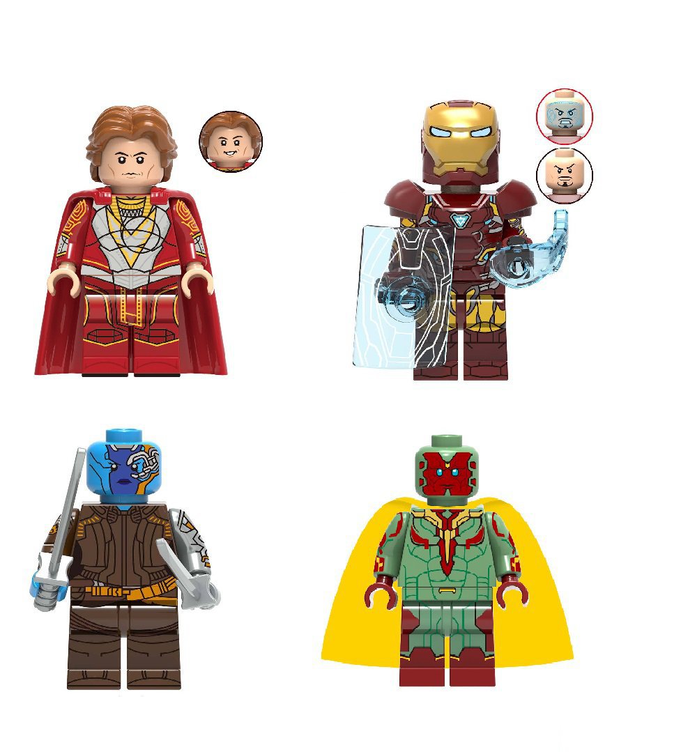Starfox Iron Man Nebula Minifigures Compatible Lego Super Heroes Set