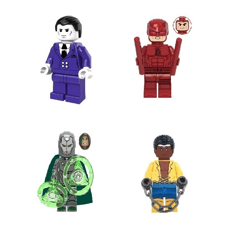 Purple Man Daredevil Doctor Doom Power Man Minifigures Compatible Lego