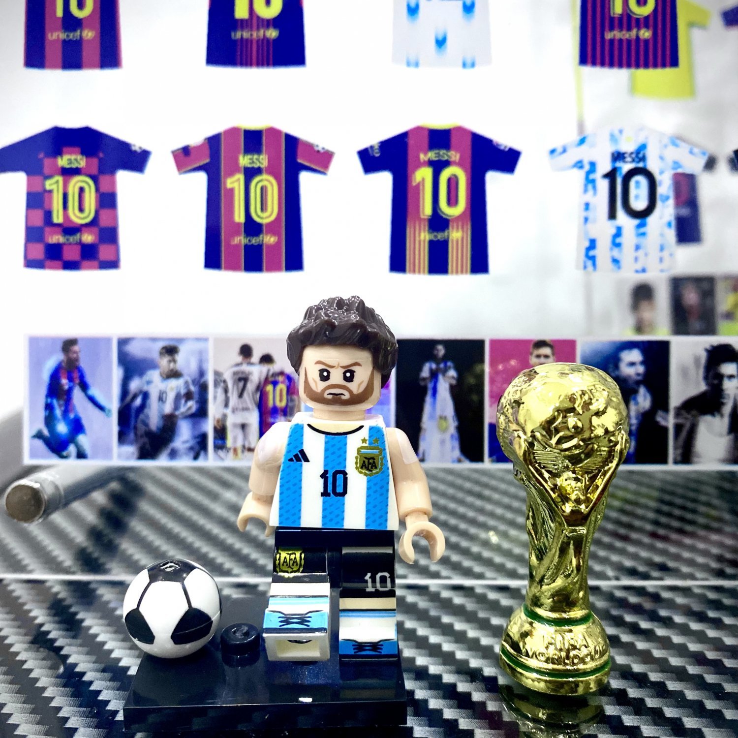 World Cup Trophy Messi Minifigures Compatible Lego World Cup Minifigur