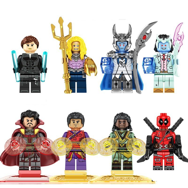 Wong Kaecilius Loki Sea King Deadpool Minifigures Lego Compatible Loki