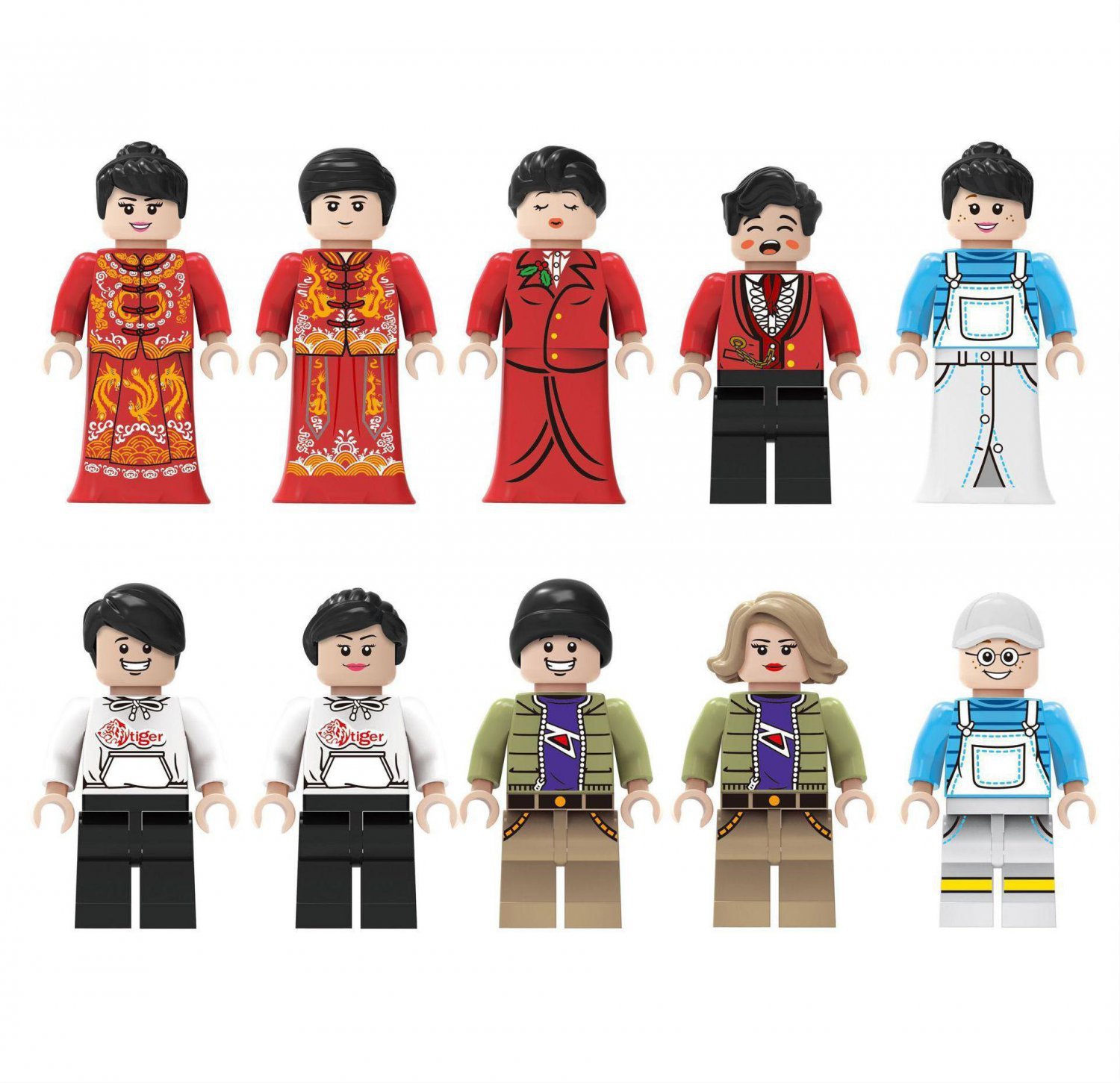 Sweethearts Couple Minifigures Lego Compatible Minifigure Set