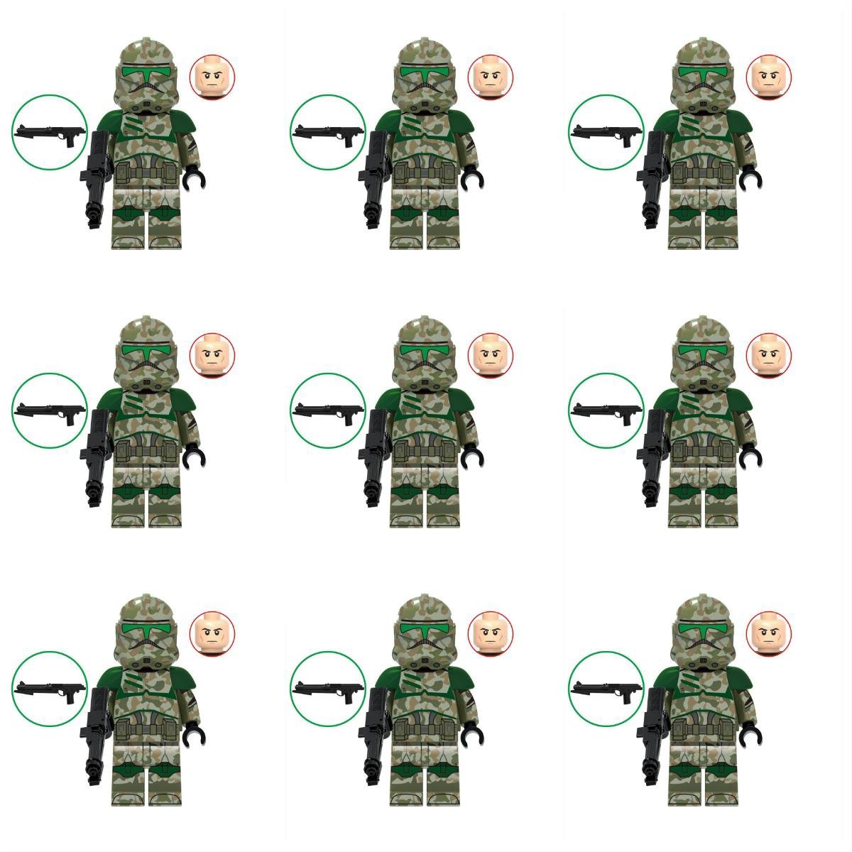 9pcs 41st Ranger Platoon Trooper Minifigures Lego Compatible The Clone