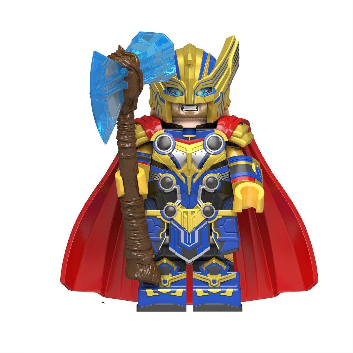 Golden Heavy Thor Minifigures Lego Compatible Toy