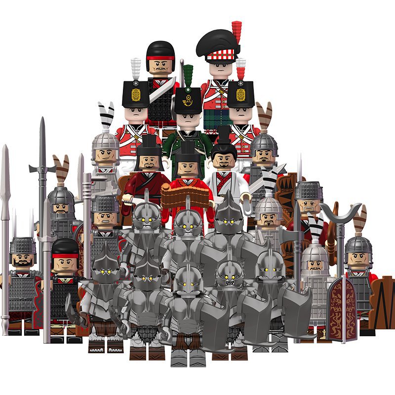 Napoleonic Wars Romantic of Three Kingdoms Orc Minifigures Lego Compat