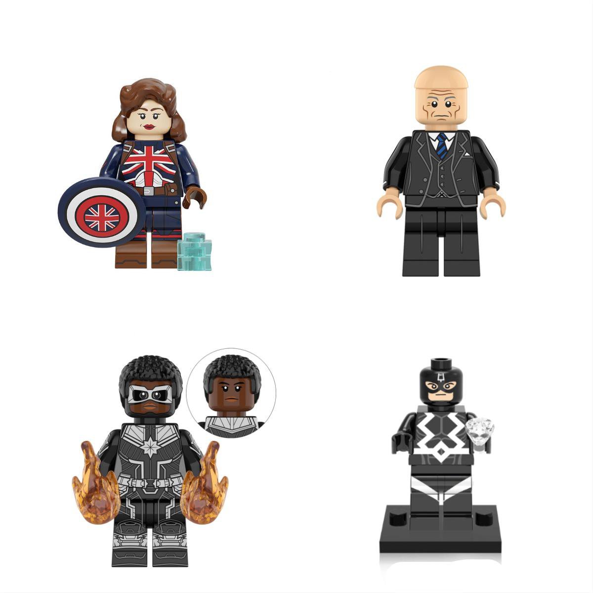 Black Bolt Captain Britain Professor X Minifigures Lego Compatible Ill