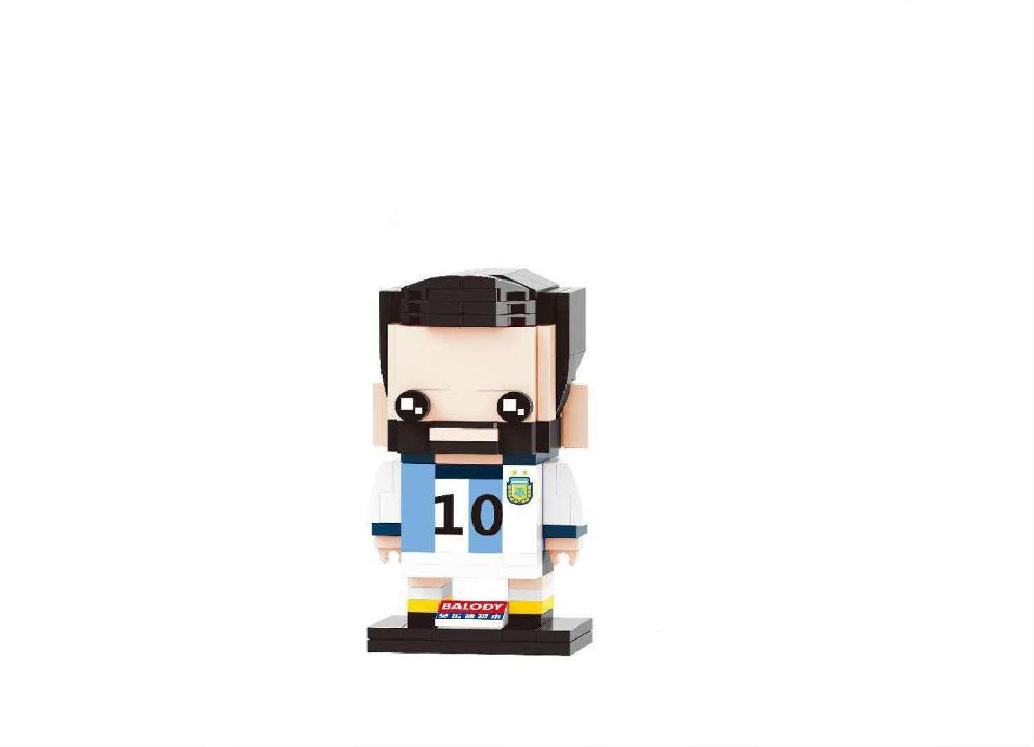 Messi BrickHeadz Minifigures Lego Compatible football Minifigure