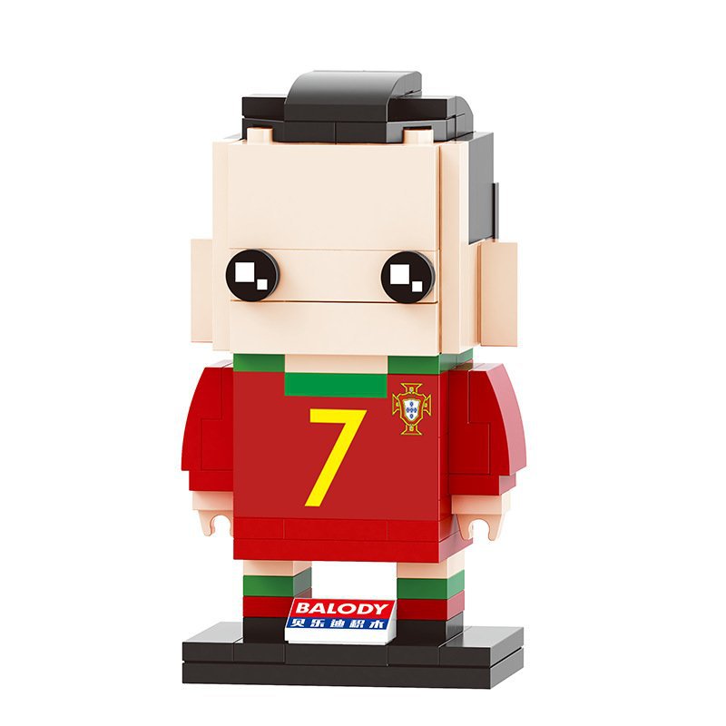 Ronaldo BrickHeadz Minifigures Lego Compatible football Minifigure