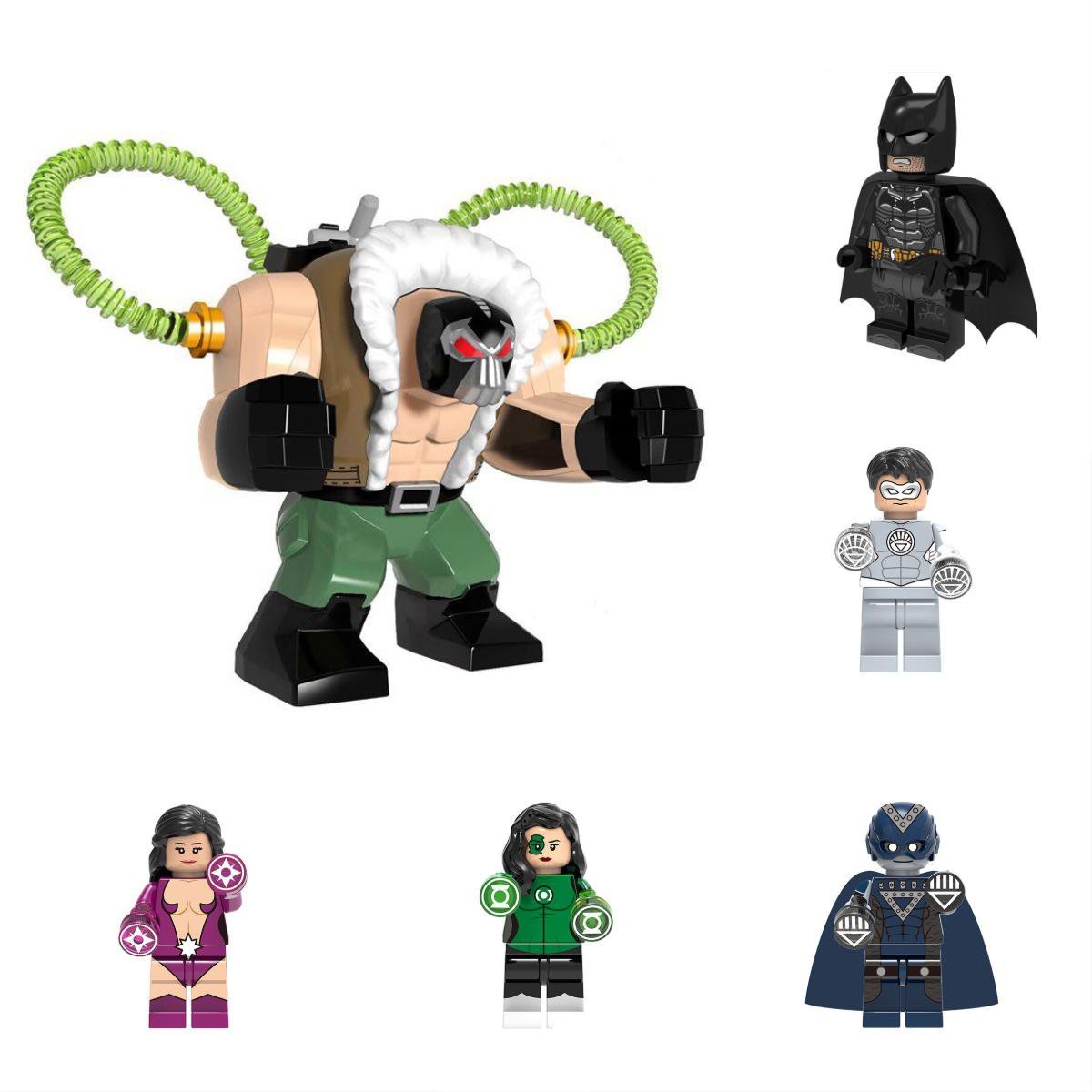 Big Bane Vs Batman White Lantern Black Hand Jessica Cruz Minifigures L