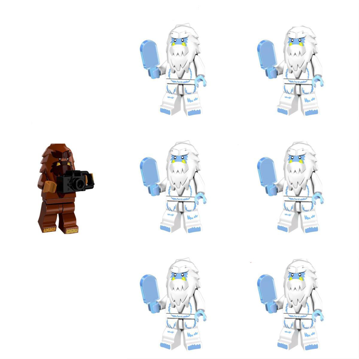 Sasquatch Yeti Minifigures Lego Compatible Minifigure Set