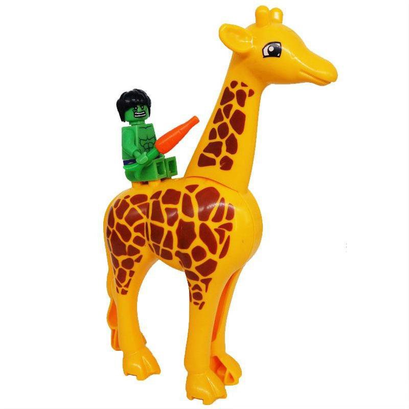Giraffe Hulk Minifigures Lego Compatible Toy