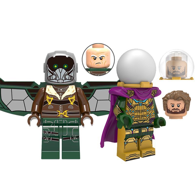 Mysterio Vulture Minifigures Lego Compatible Spider-Man villain Sets