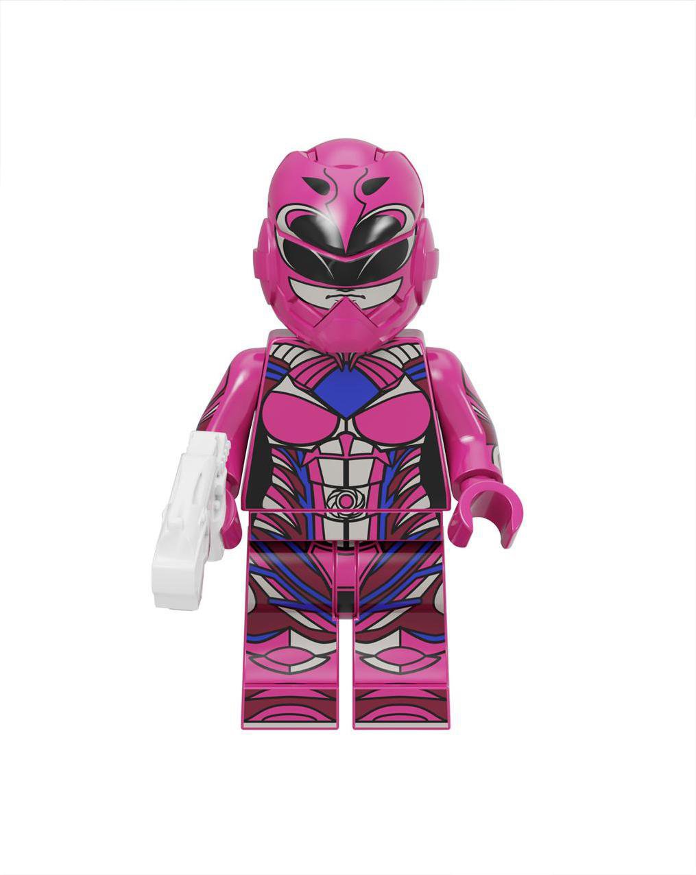 Pink Warrior Minifigures Lego Compatible Power Rangers Minifigure