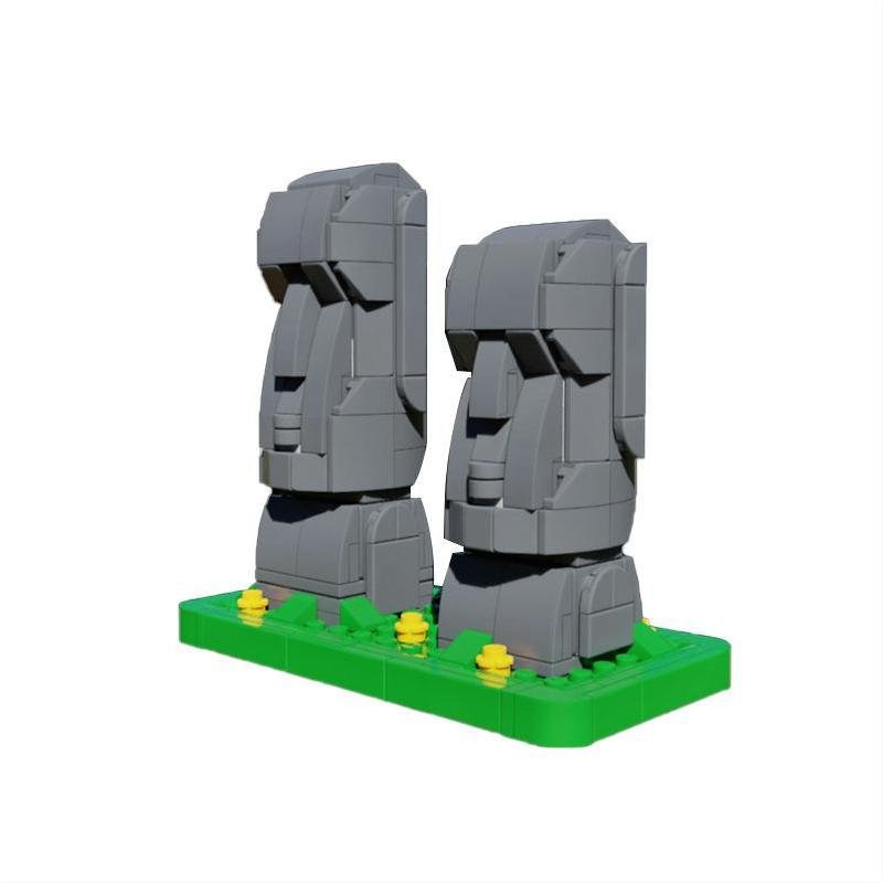 Moai stone statue Minifigures Lego Compatible Toy