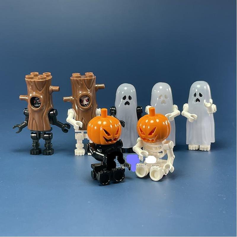 Skeleton Pumpkin Skeleton Specter Minifigures Lego Compatible Hallowma