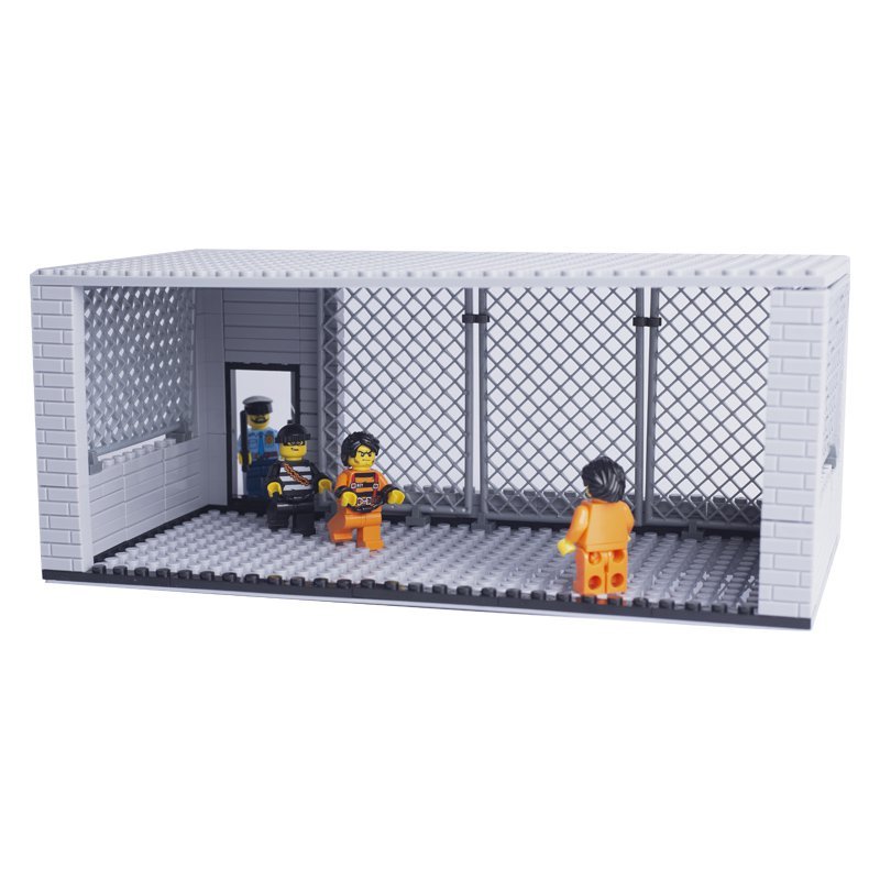 Prison police offender Minifigures Lego Compatible City Prison Set