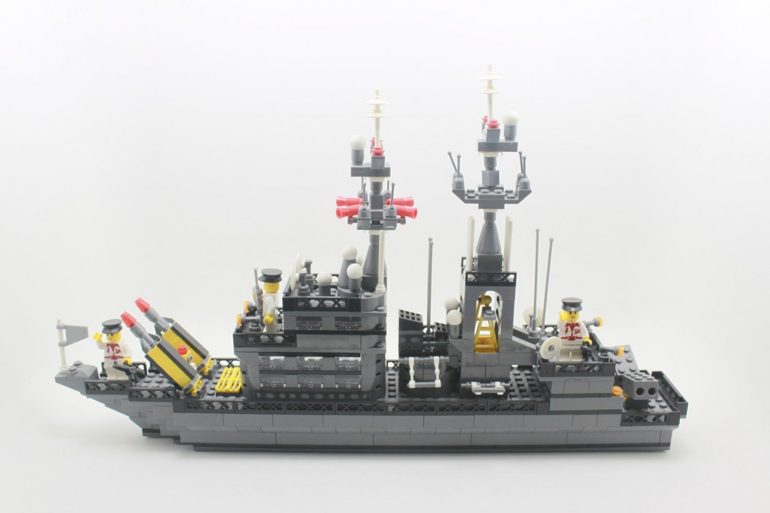 Navy Cruiser Guided Missile Destroyer Minifigures Lego Compatible Mili